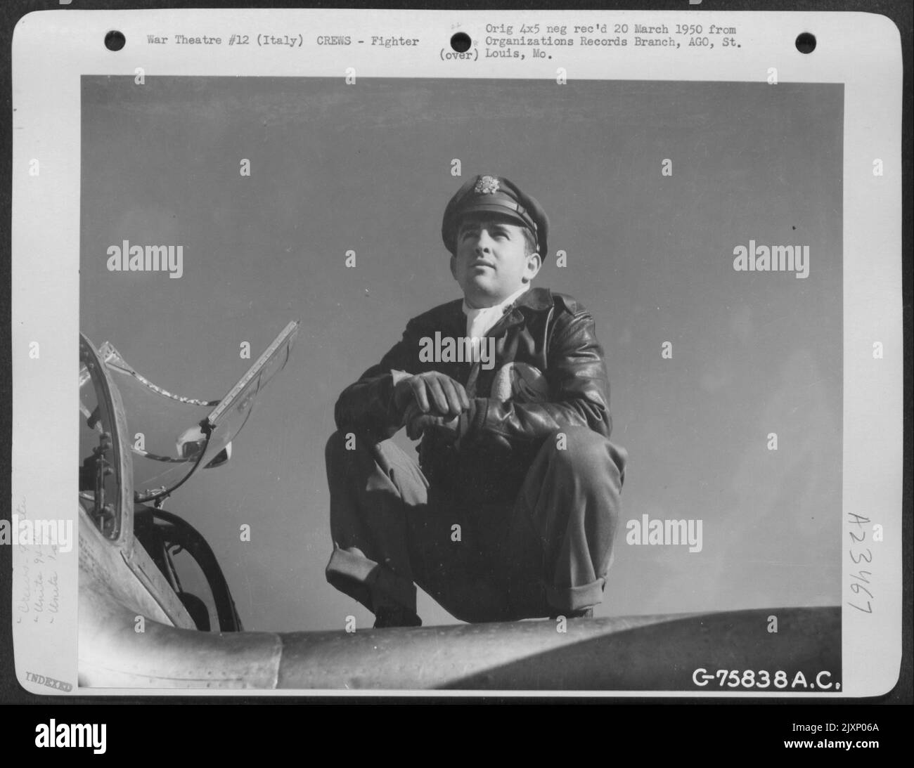 A Pilot Of The 94Th Fighter Squadron, 1St Fighter Group, On His ...