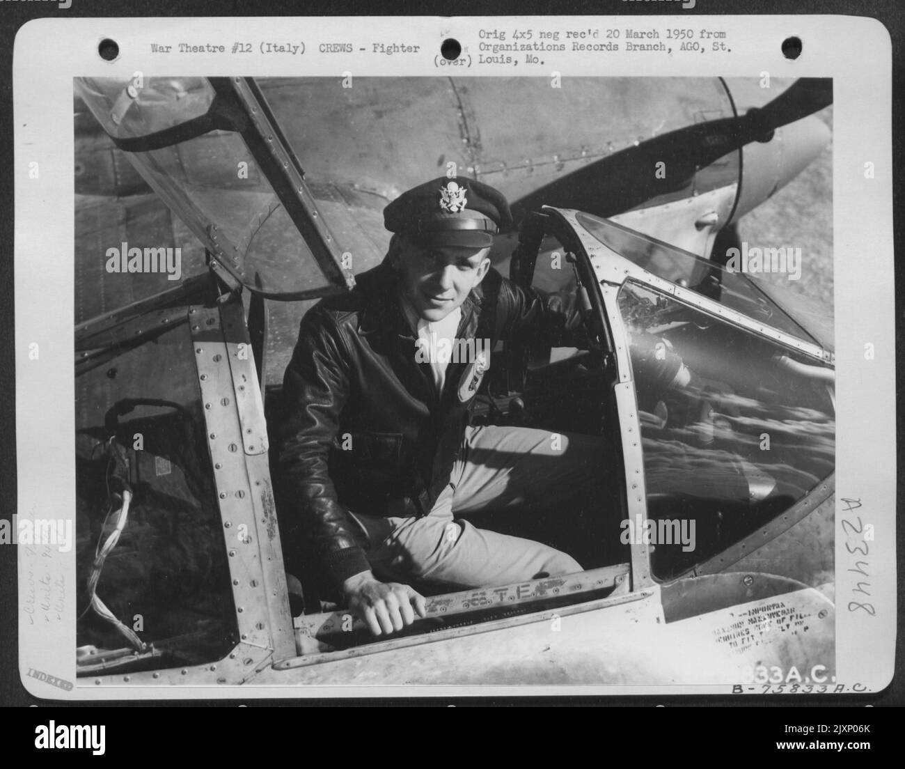 A Pilot Of The 94Th Fighter Squadron, 1St Fighter Group, Sits In The ...
