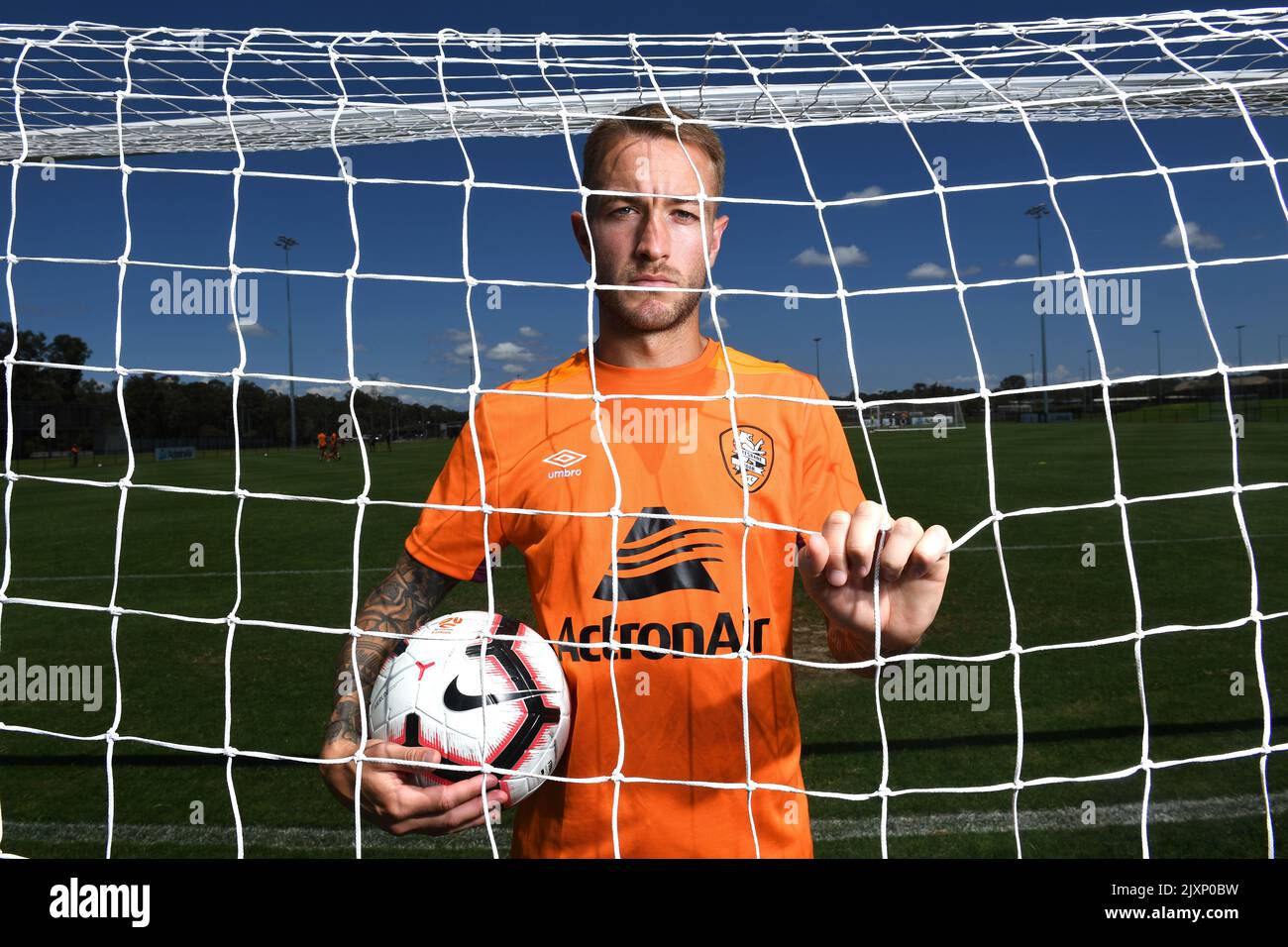 Adam Taggart poses for a photograph following the Brisbane Roar ...