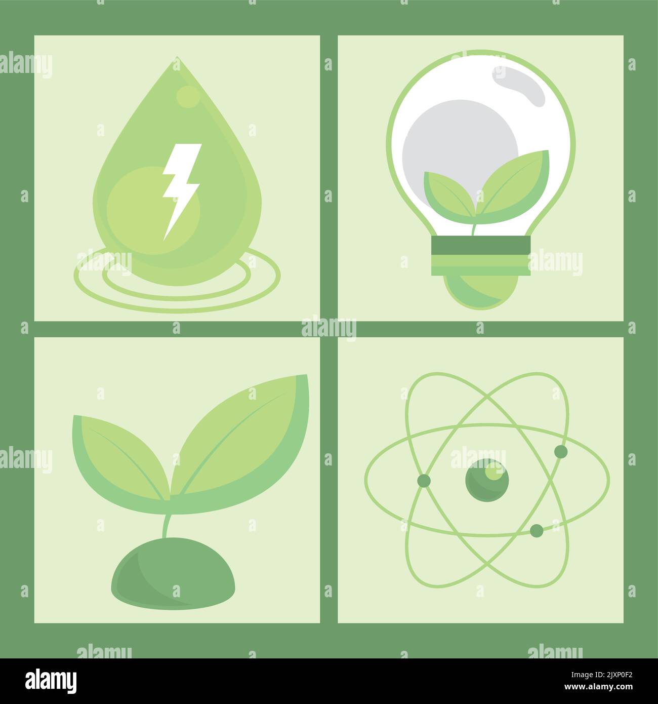 green energy, icon set Stock Vector Image & Art - Alamy