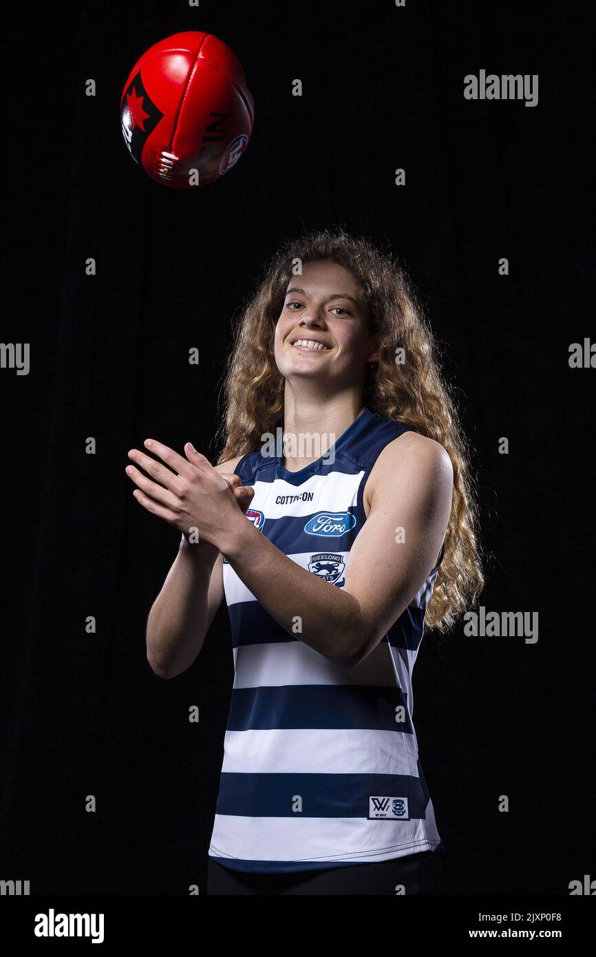 Nina Morrison of the Cats poses for a photograph during the 2018 AFLW ...