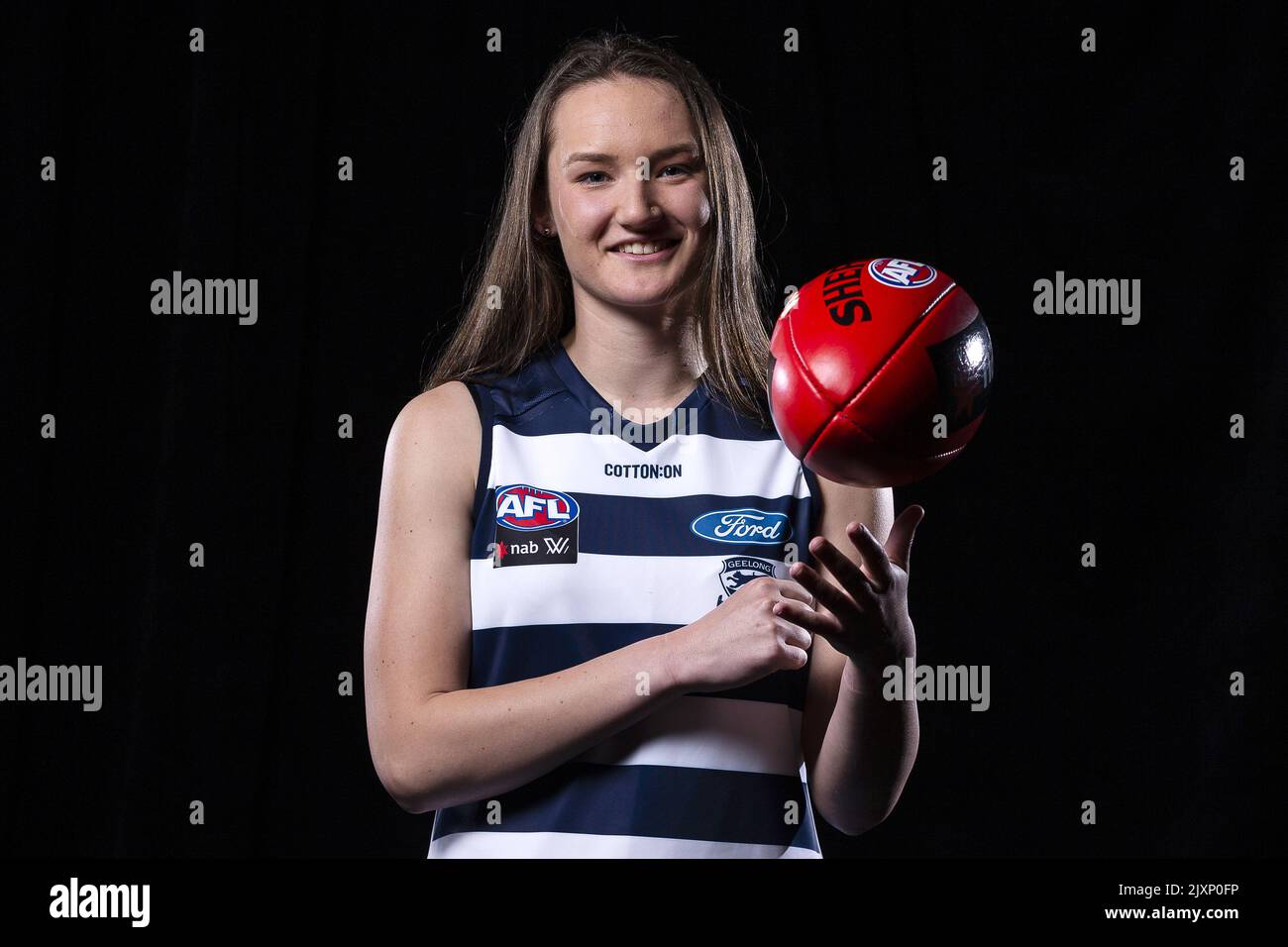 Georgia Clarke of the Cats poses for a photograph during the 2018 AFLW ...