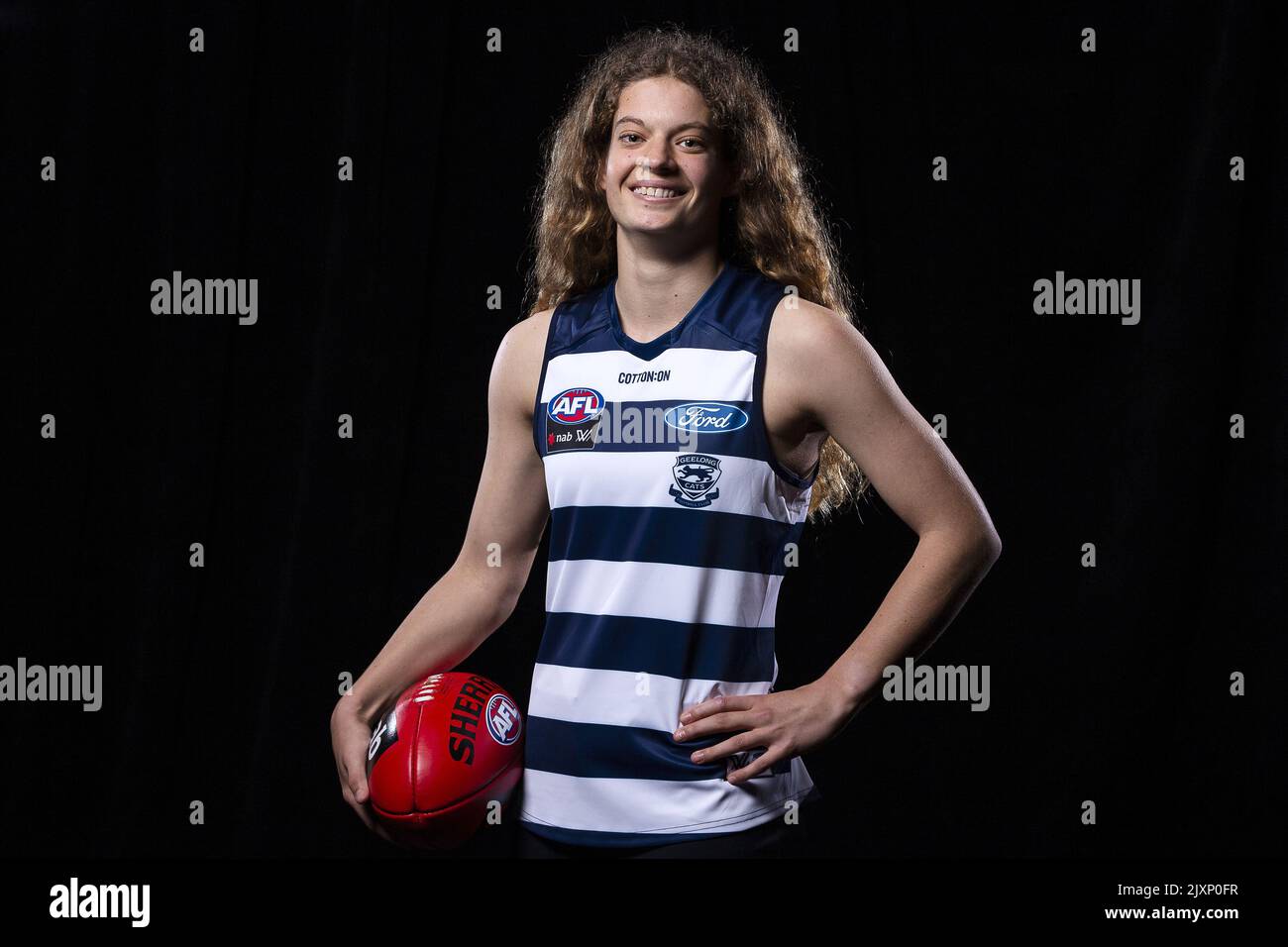 Nina Morrison of the Cats poses for a photograph during the 2018 AFLW ...