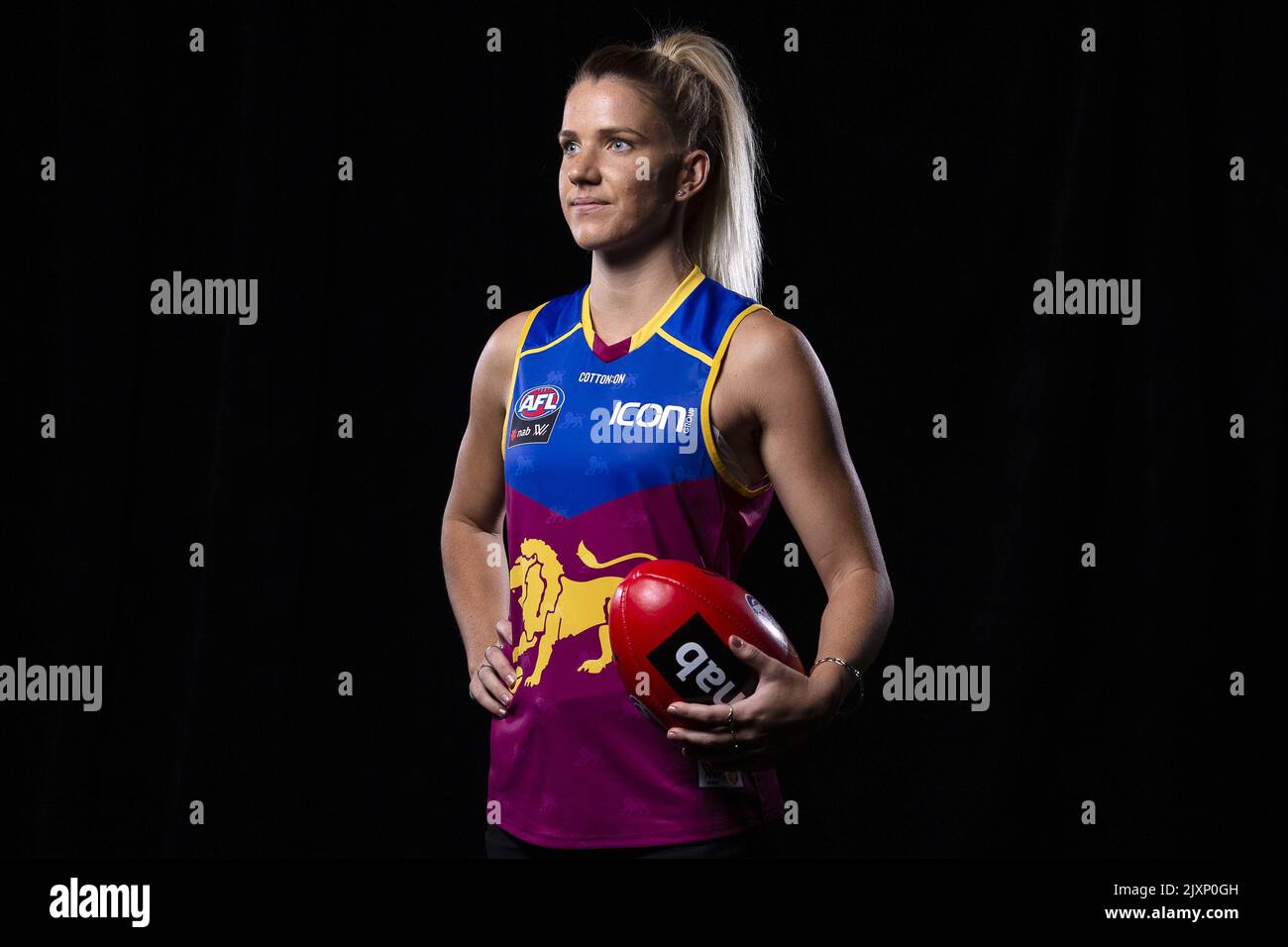 Paige Parker of the Lions poses for a photograph during the 2018 AFLW ...