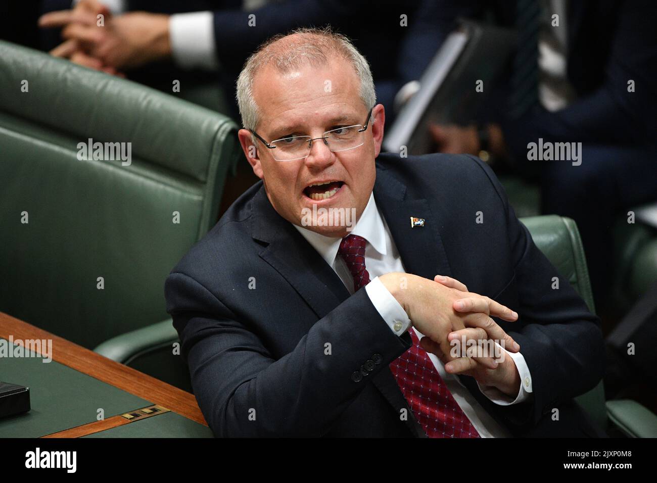 Prime Minister Scott Morrison during Question Time in the House of ...