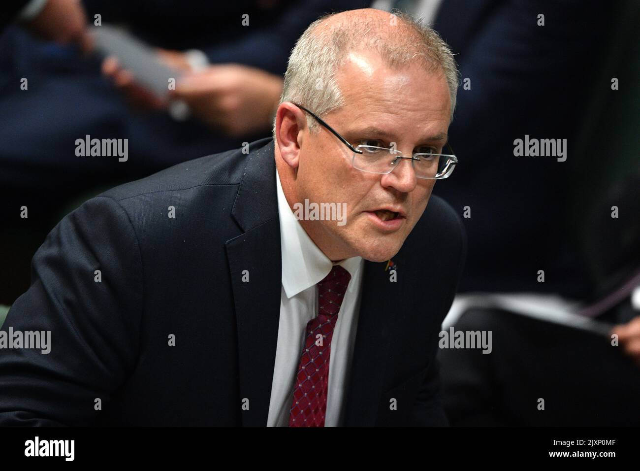 Prime Minister Scott Morrison during Question Time in the House of ...