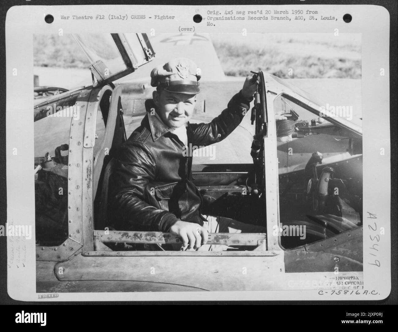 Pilot Of The 94Th Fs, 1St Fg, Seated In The Cockpit Of His Lockheed P ...