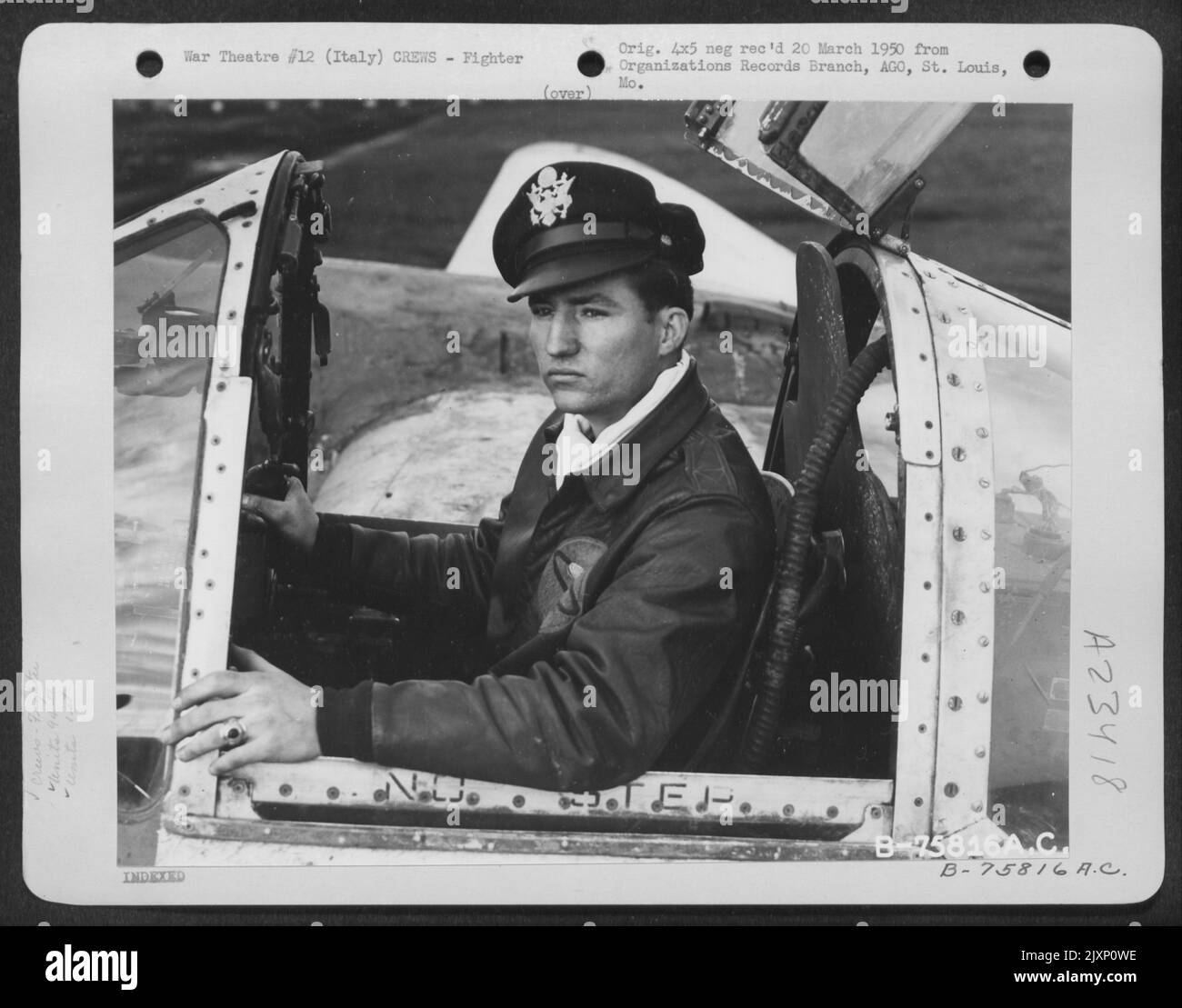 Pilot Of The 94Th Fs, 1St Fg, Seated In The Cockpit Of His Lockheed P ...