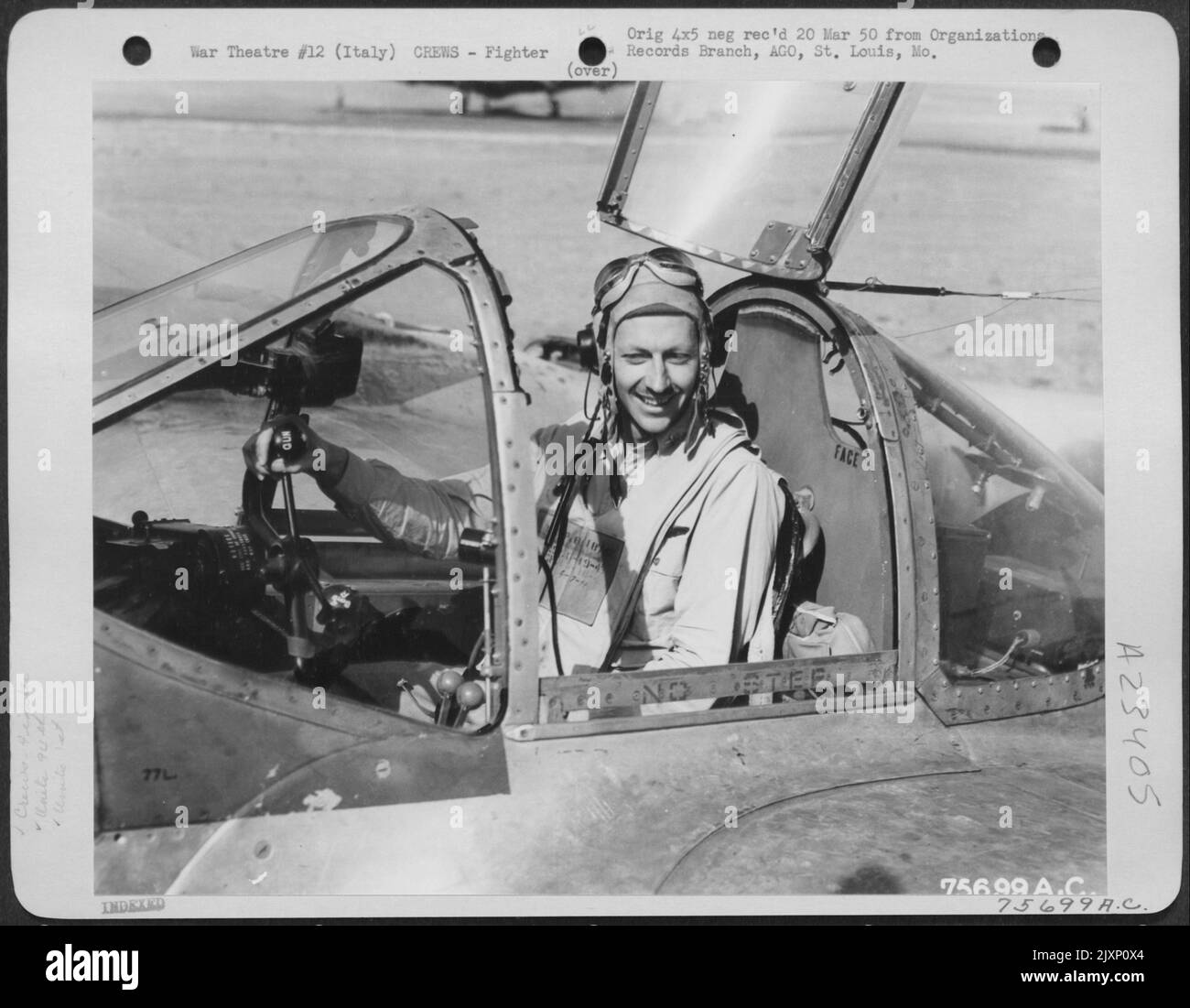 A Pilot Of The 94Th Fs, 1St Fg, Seated In The Cockpit Of A Lockheed P ...