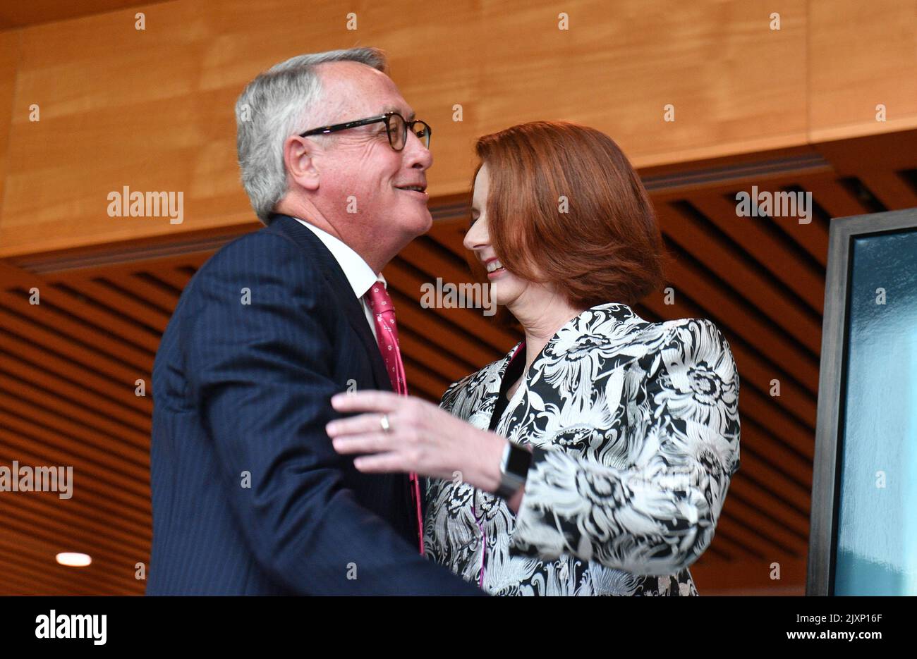 Former Labor treasurer Wayne Swan and former prime minister Julia ...