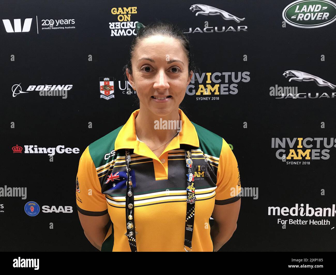 Australia?s Sarah Sliwka poses for a photograph during the Invictus ...