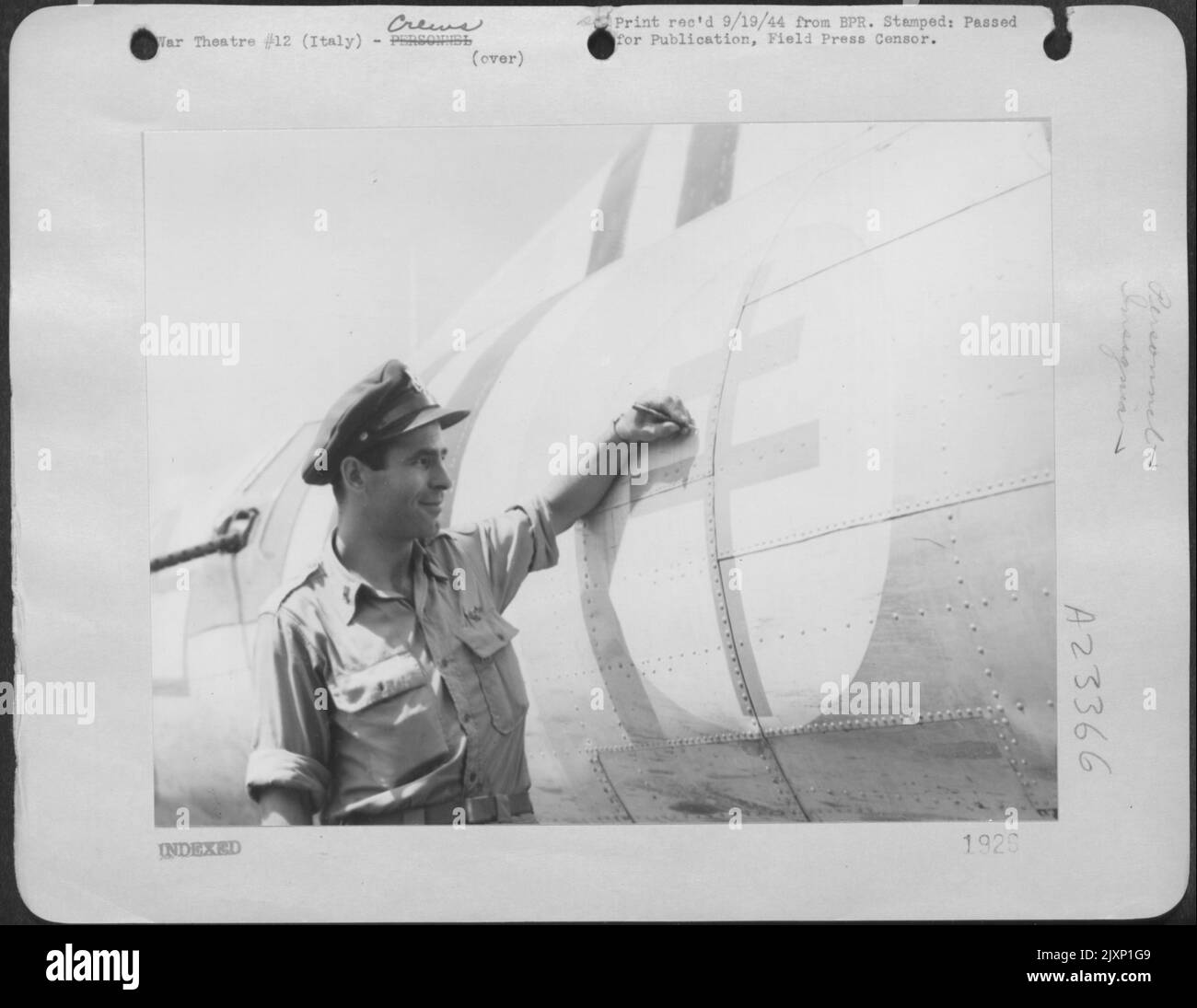 Italy - 1St Lt. Fred L. Engelking, Abbotsford, Wisc., Who Flew Gen. De ...