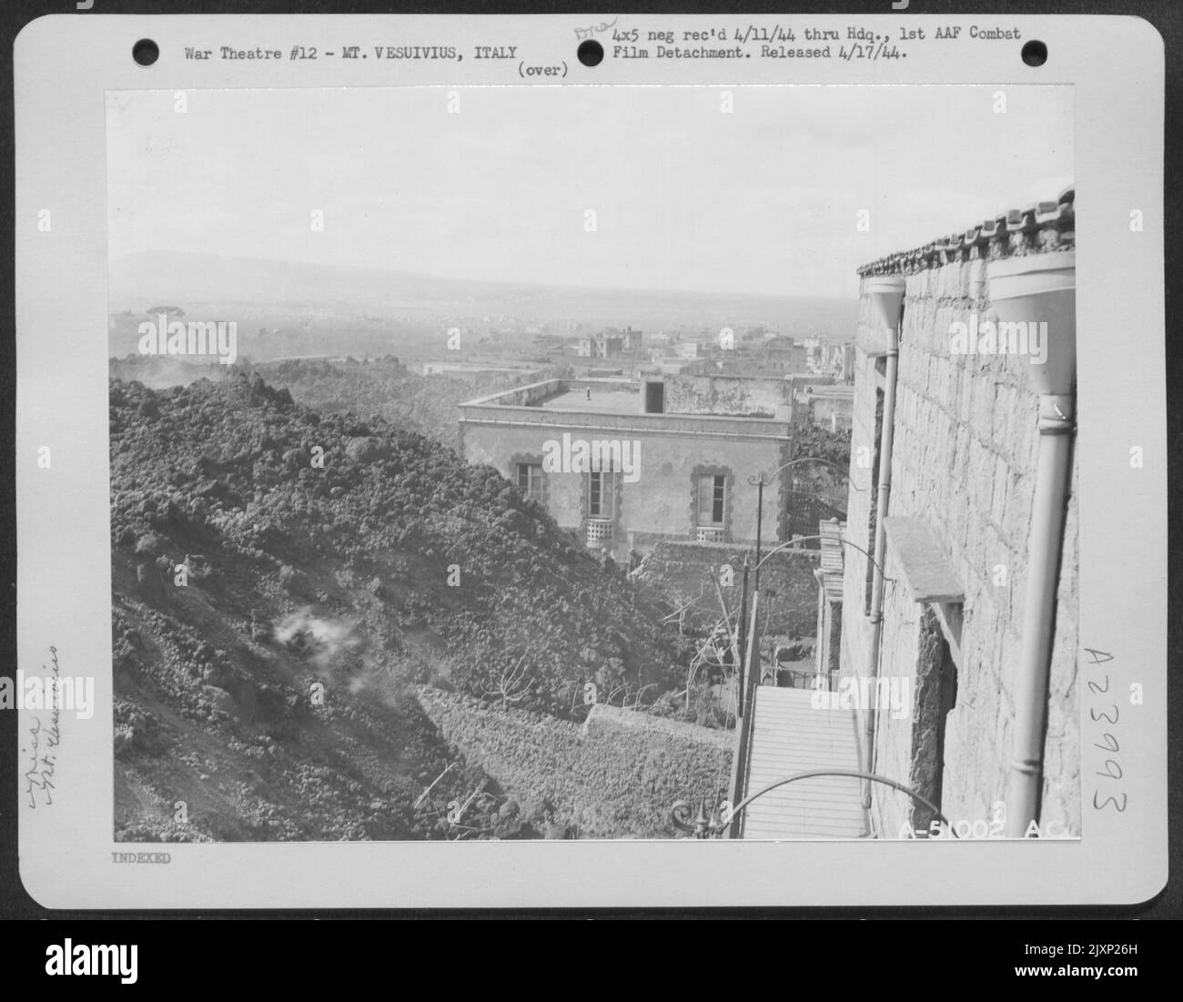Mt vesuvius eruption Black and White Stock Photos & Images - Alamy