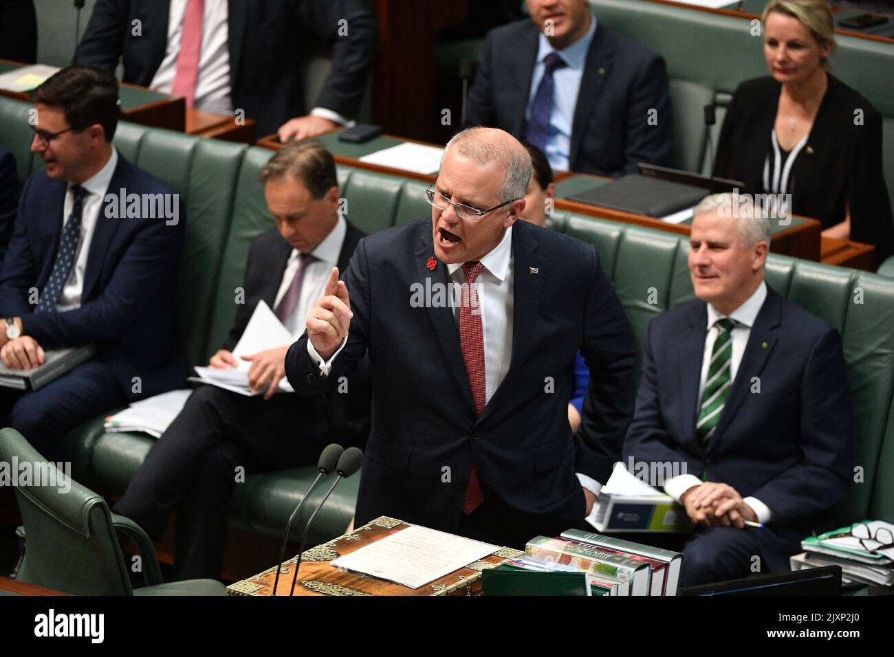 Prime Minister Scott Morrison during Question Time in the House of ...
