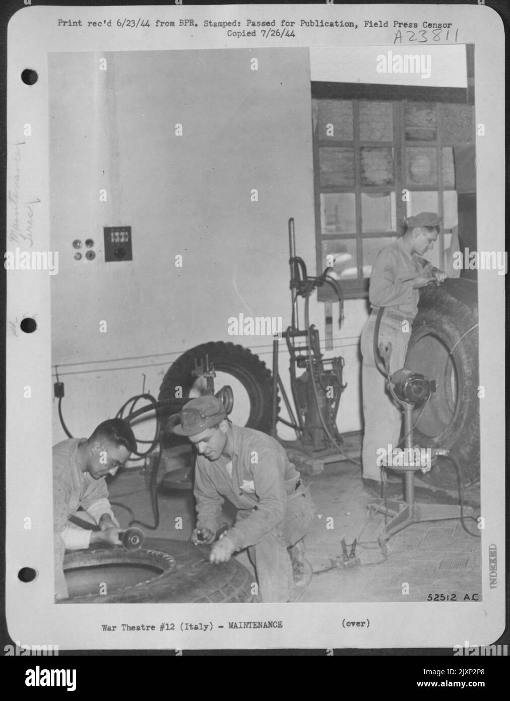 Using hand-knives and grinding tools these "partners of the men who fly ...