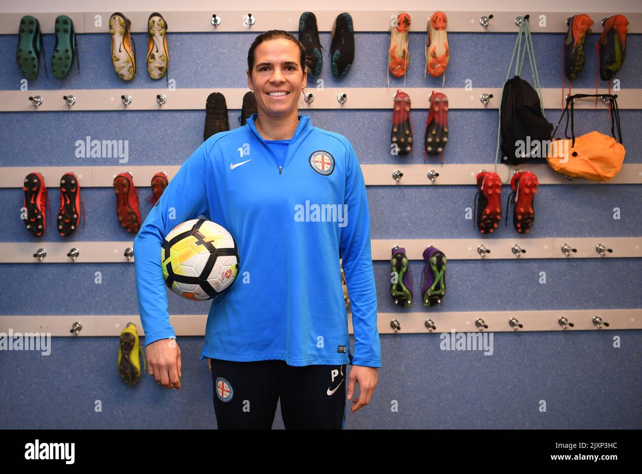Melbourne City and Matildas goalkeeper Lydia Williams poses for a ...