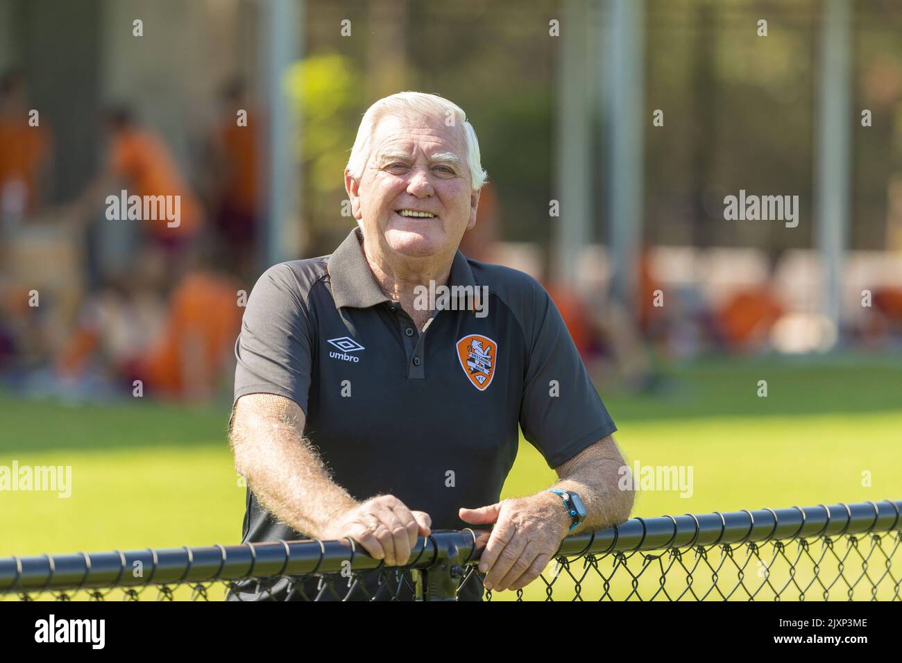 Brisbane Roar club patron Gary Wilkinson poses for a portrait at a team ...