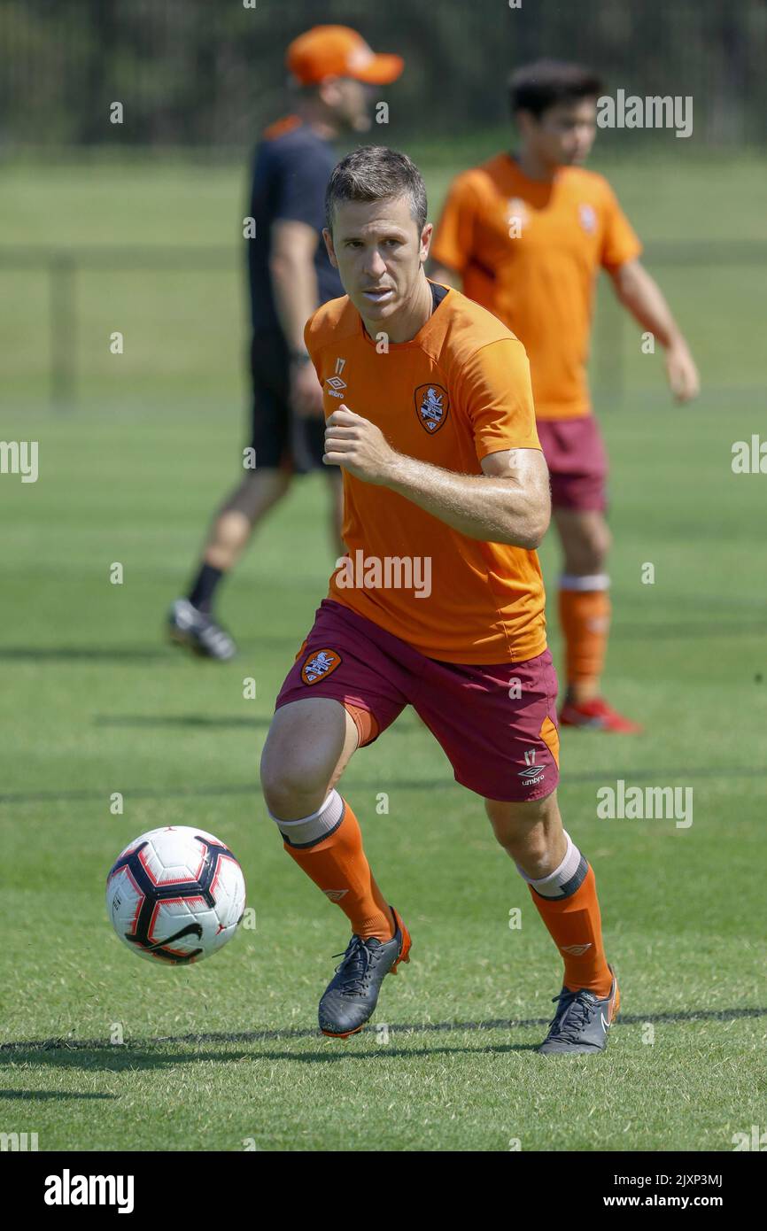 Brisbane Roar captain Matt McKay is seen in action during a team ...