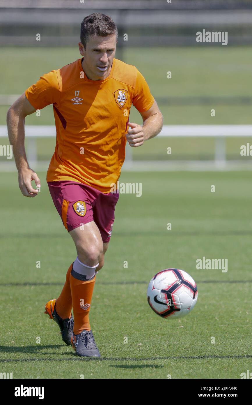 Brisbane Roar captain Matt McKay is seen in action during a team ...