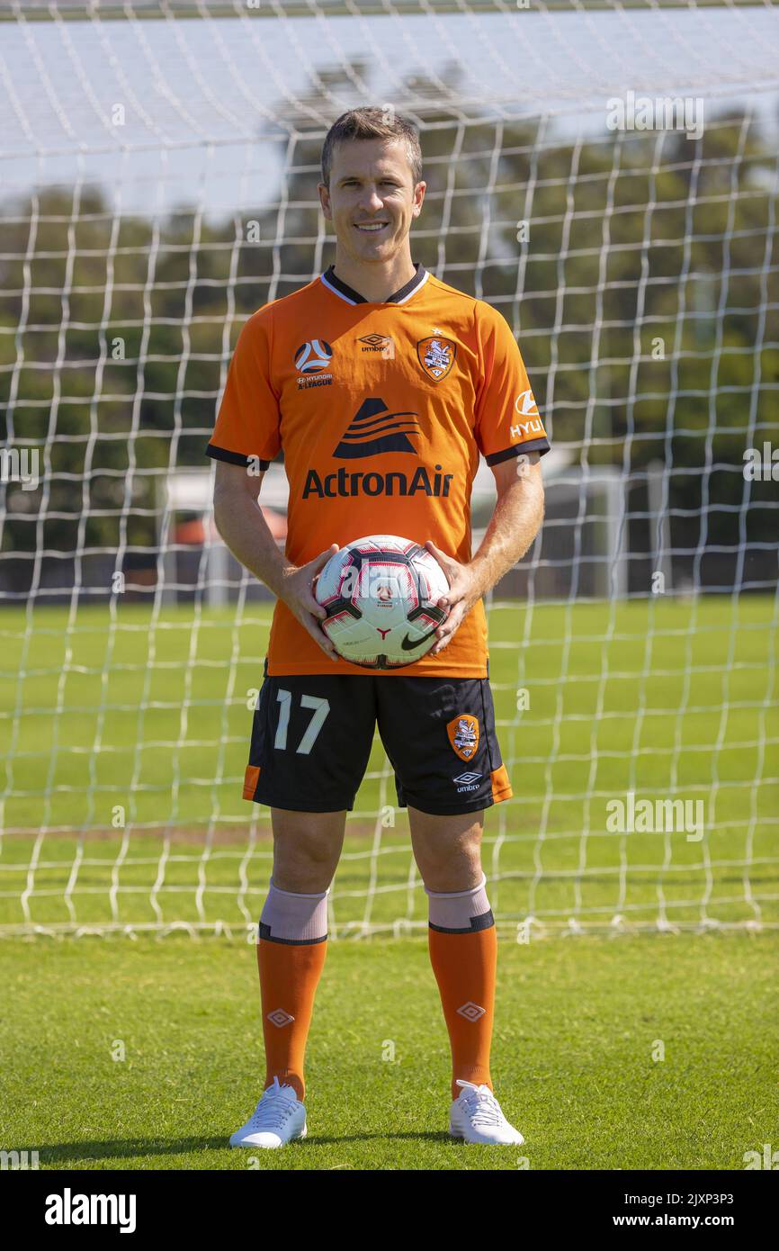 Brisbane Roar captain Matt McKay poses for a portrait before a team ...