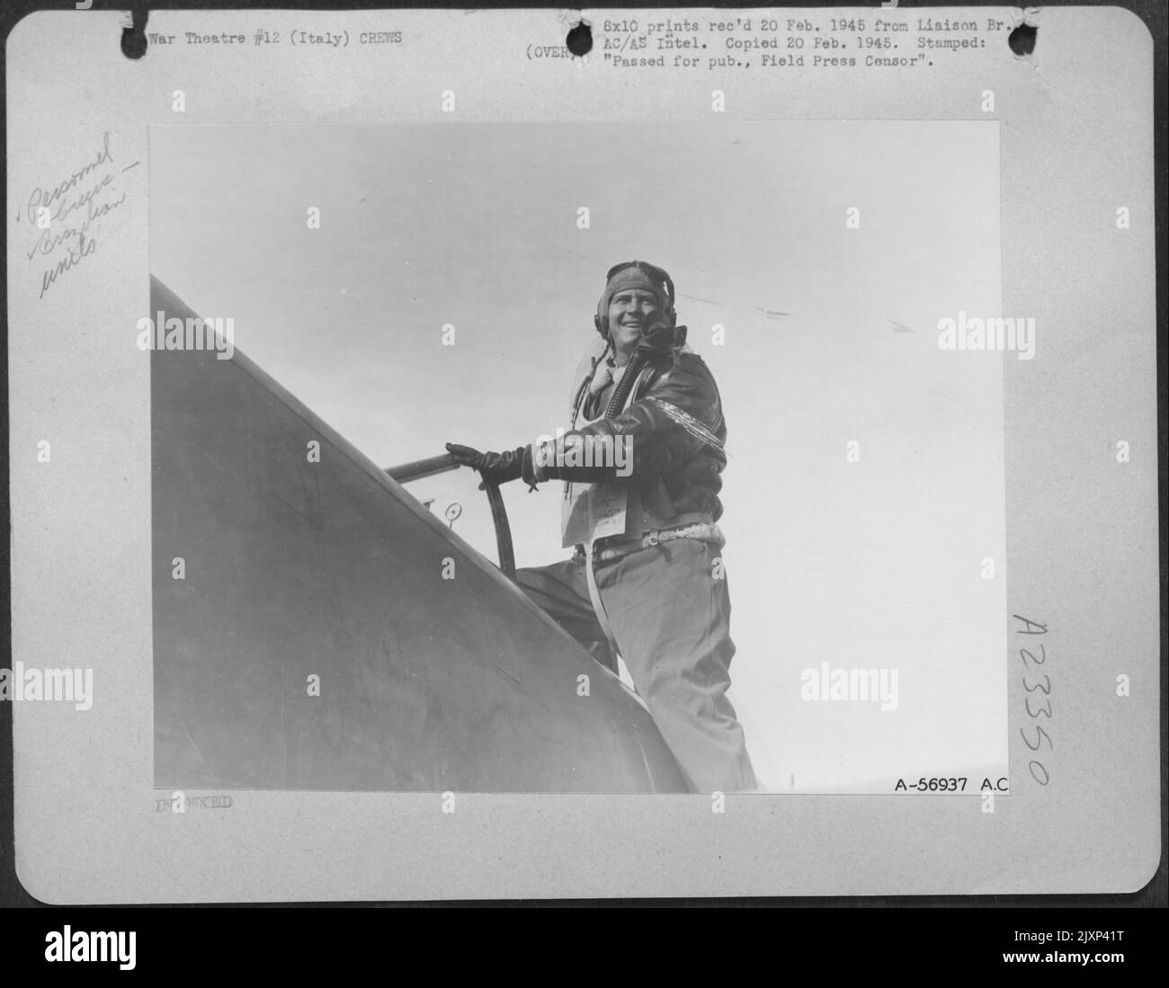 Preparing to take off 2nd Lt. Helio Carlos Cox, Rio de Janeiro, is ...