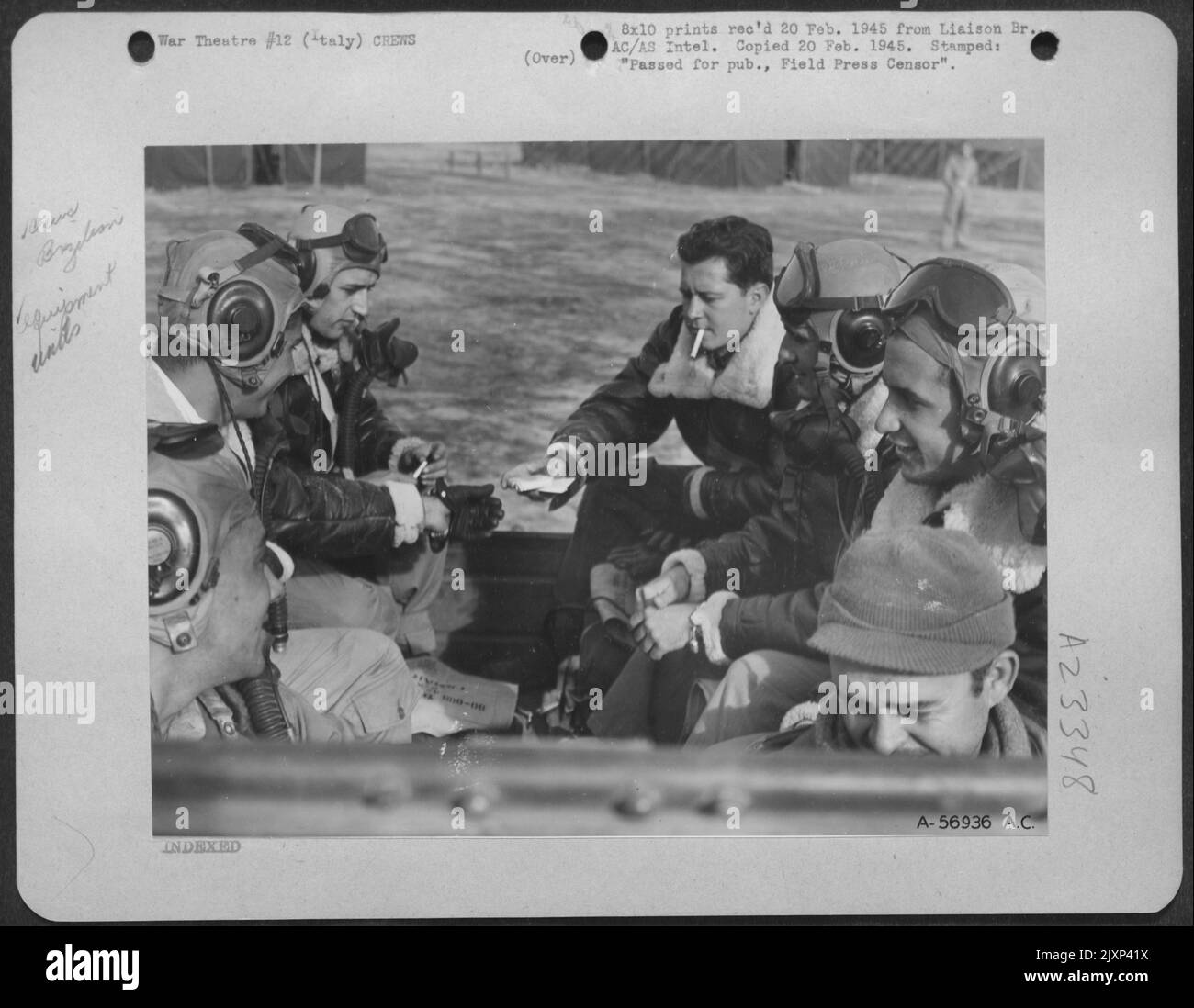 On the way to the line, Brazilian pilots of the First Brazilian Fighter ...