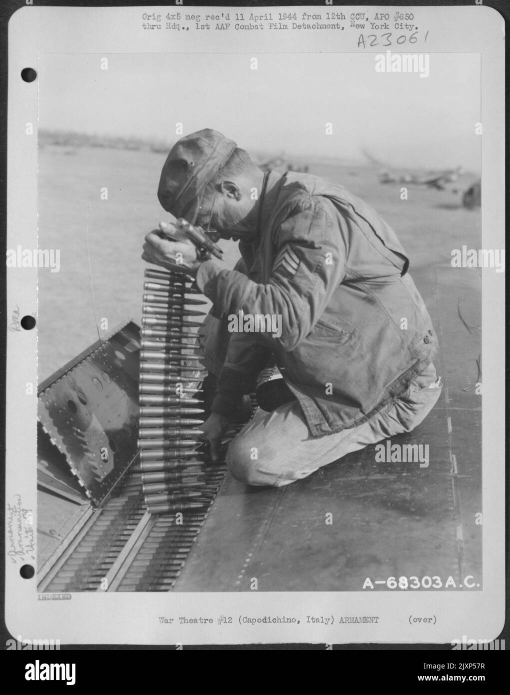 Armament Men Of The 79Th Fighter Group, Based At Capodichino, Italy ...