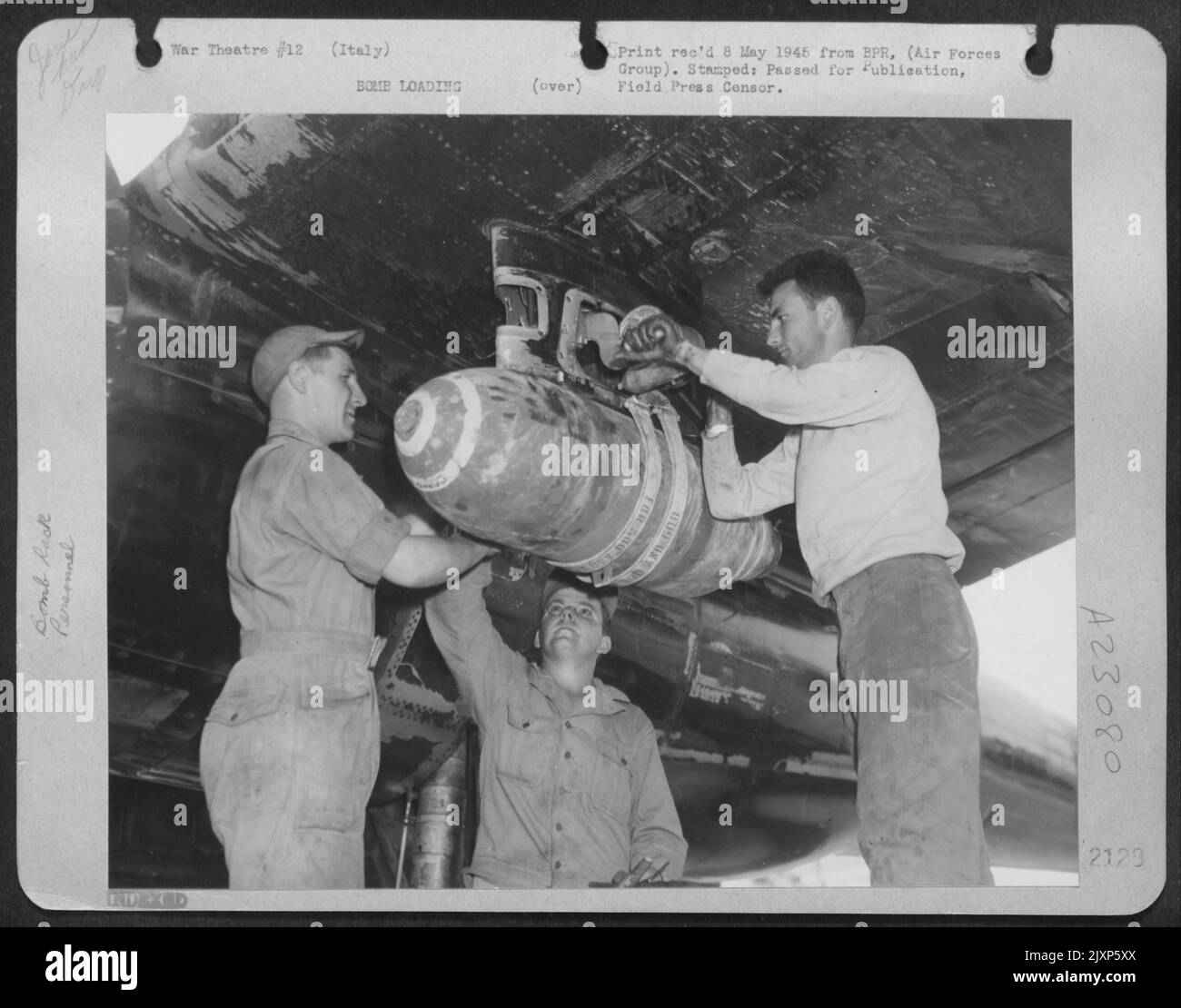 Loading 500 Pounders On New Northrop P-61 Black Widows For A Regular ...