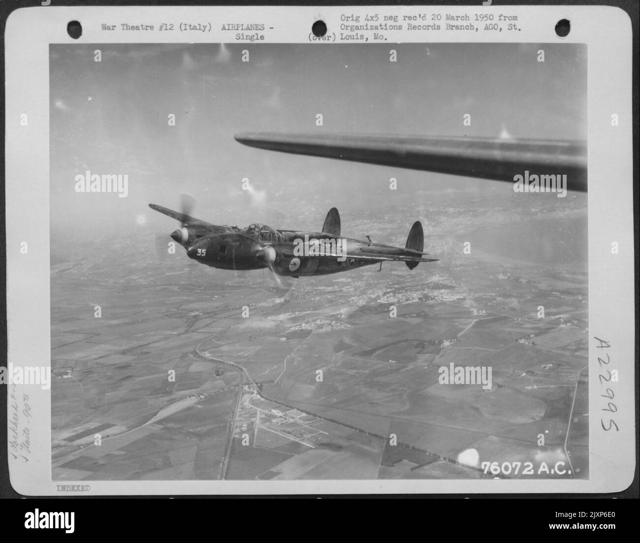 A Lockheed P-5 Of The 90Th Photo Reconnaissance Wing In Flight Over ...
