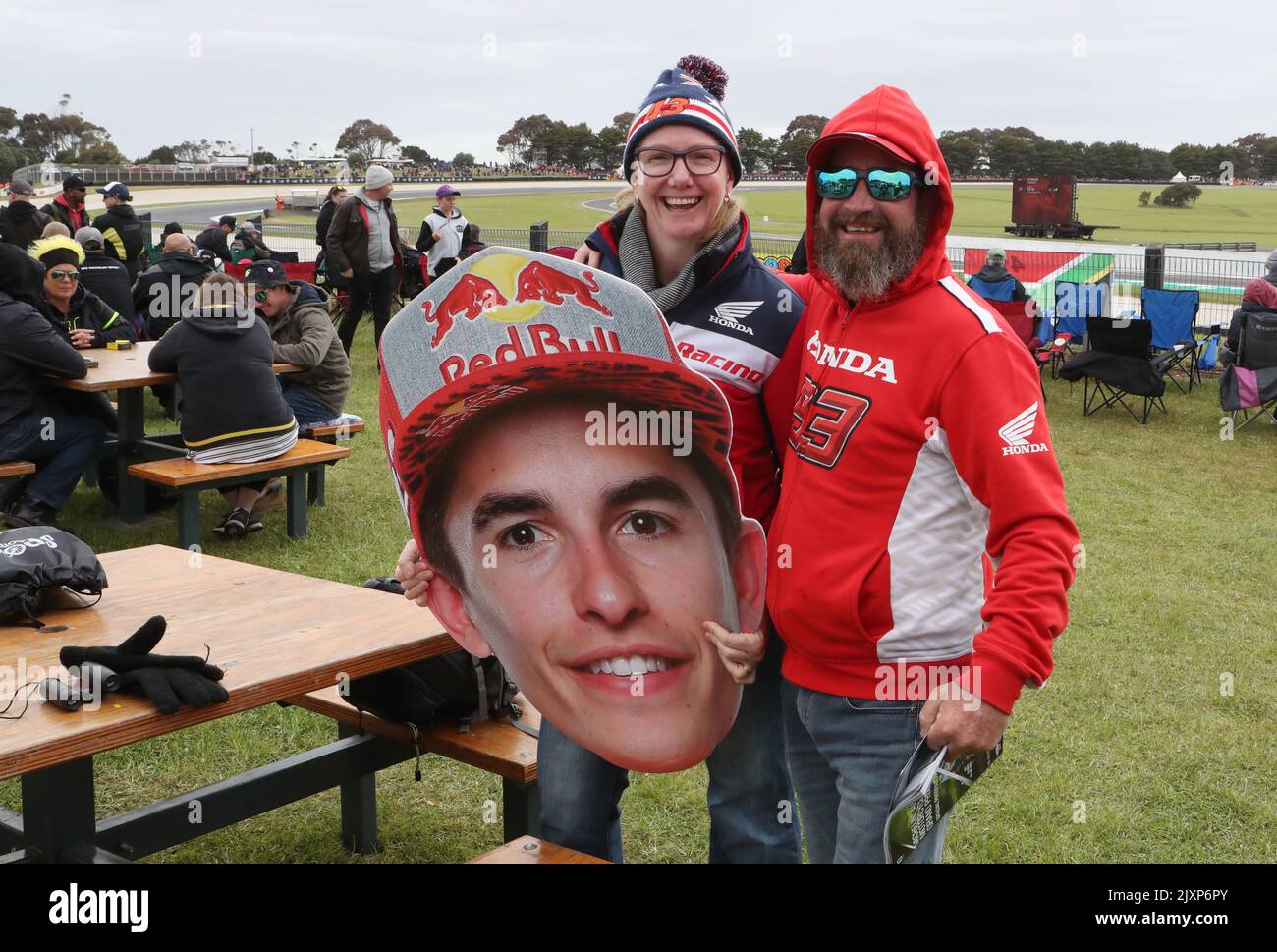 Fans gather for the Australian Motorcycle Grand Prix 2018 on Phillip ...