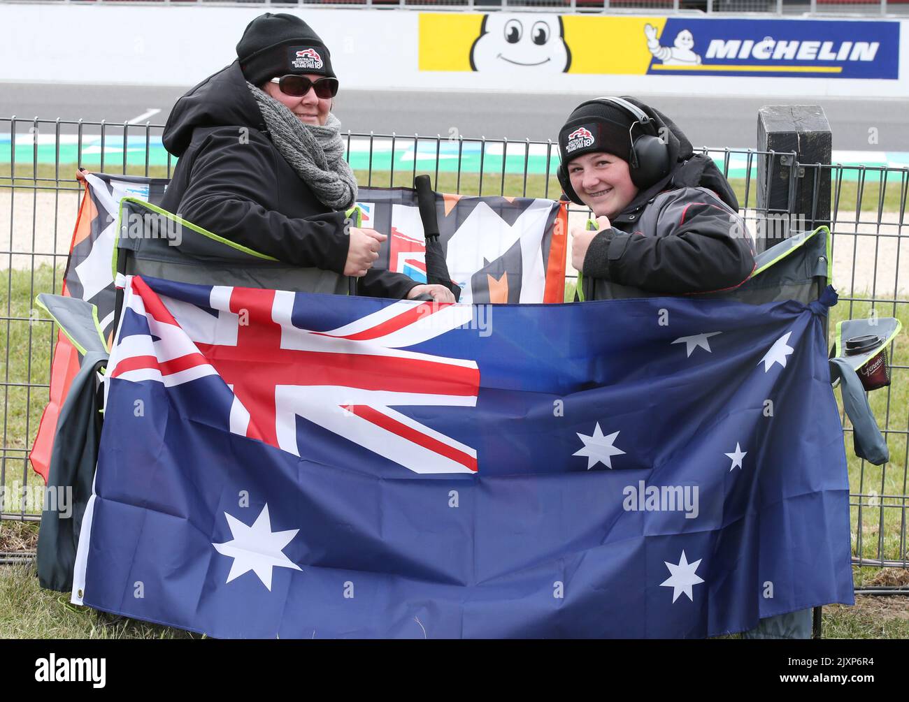 Fans gather for the Australian Motorcycle Grand Prix 2018 on Phillip ...