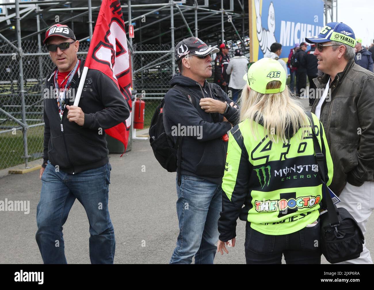 Fans gather for the Australian Motorcycle Grand Prix 2018 on Phillip ...