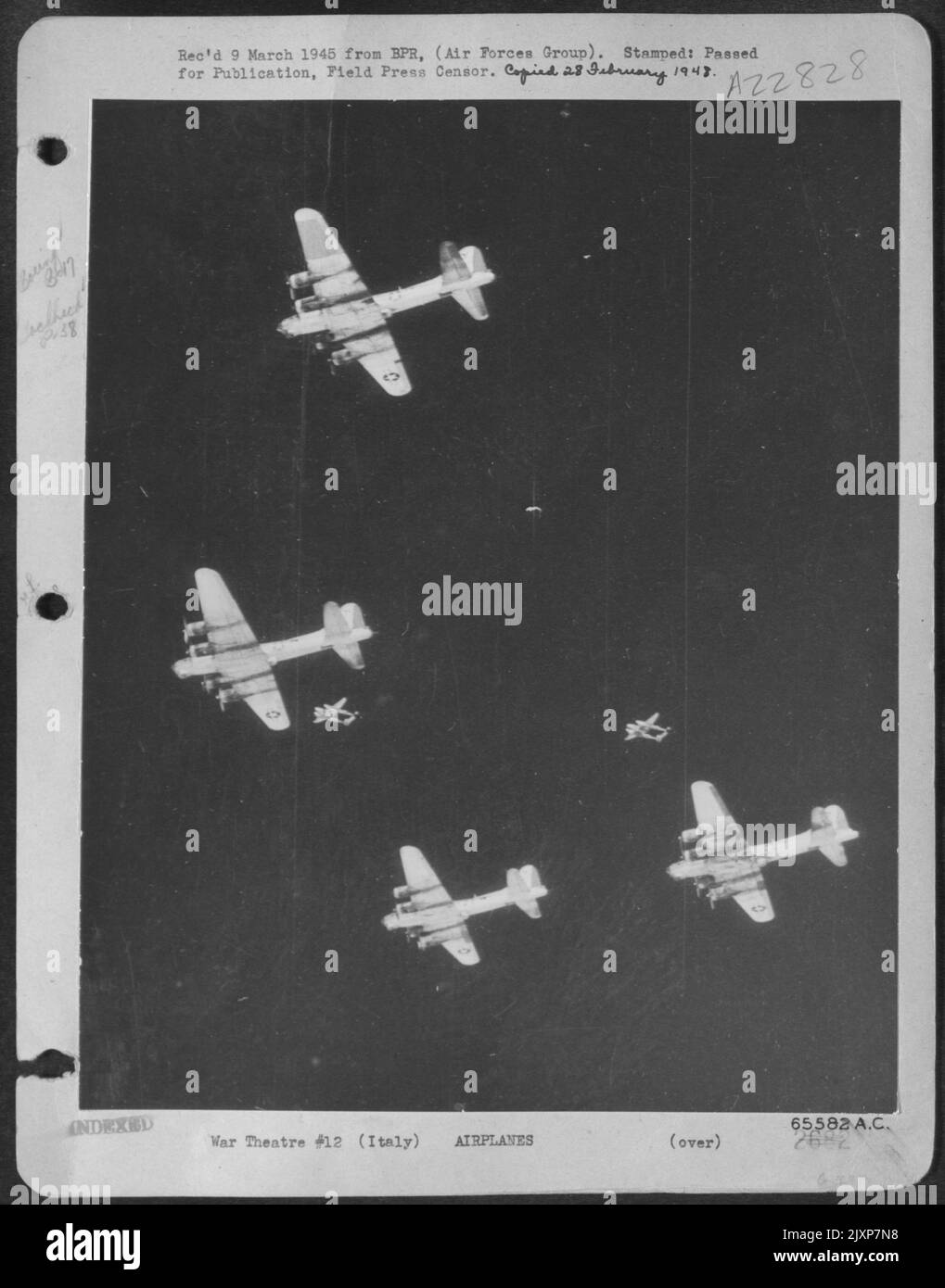 These Boeing B-17 Flying Fortresses Of The 15Th Af Are Escorted By ...