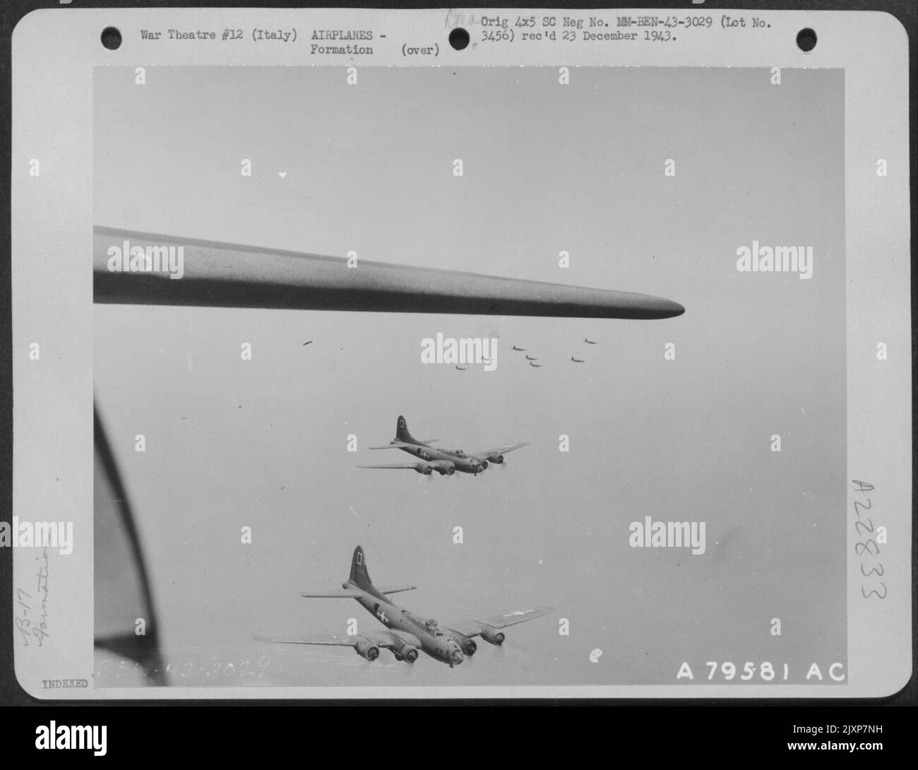 Boeing B-17 Flying Fortresses Enroute To Their Target For The Day ...