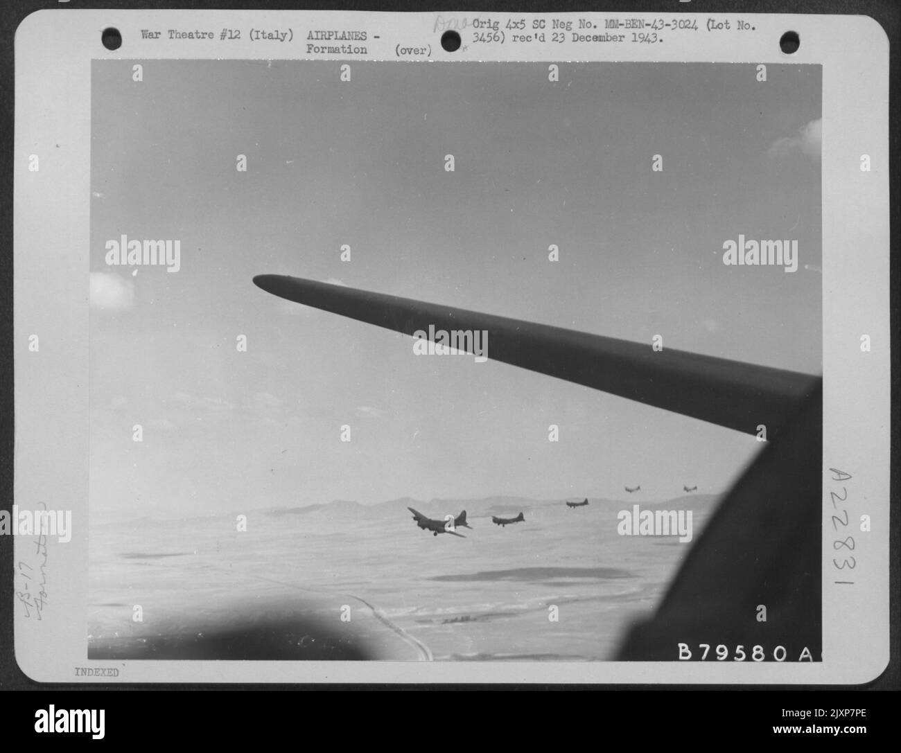 Boeing B-17 Flying Fortresses Enroute To Their Target For The Day ...