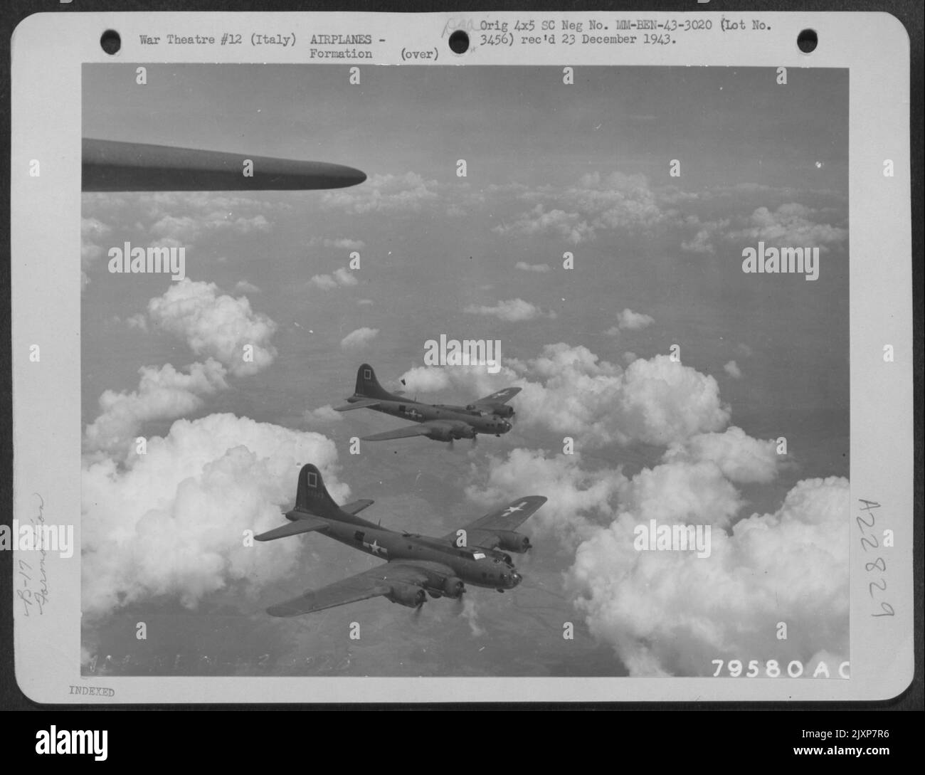 Boeing B-17 Flying Fortresses Enroute To Their Target For The Day ...