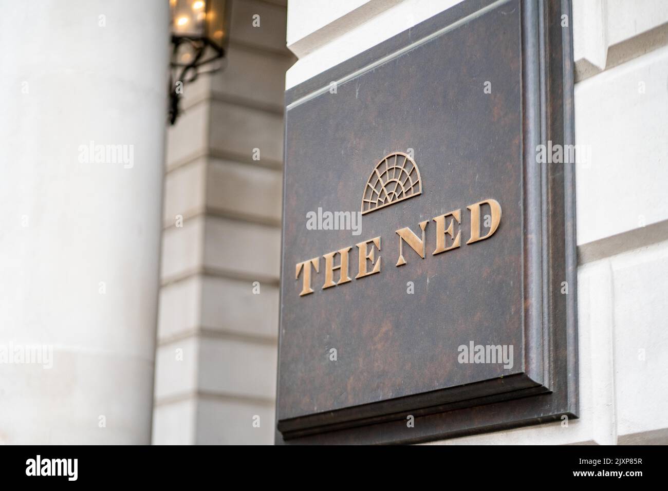 The NED Hotel near bank in London Stock Photo - Alamy
