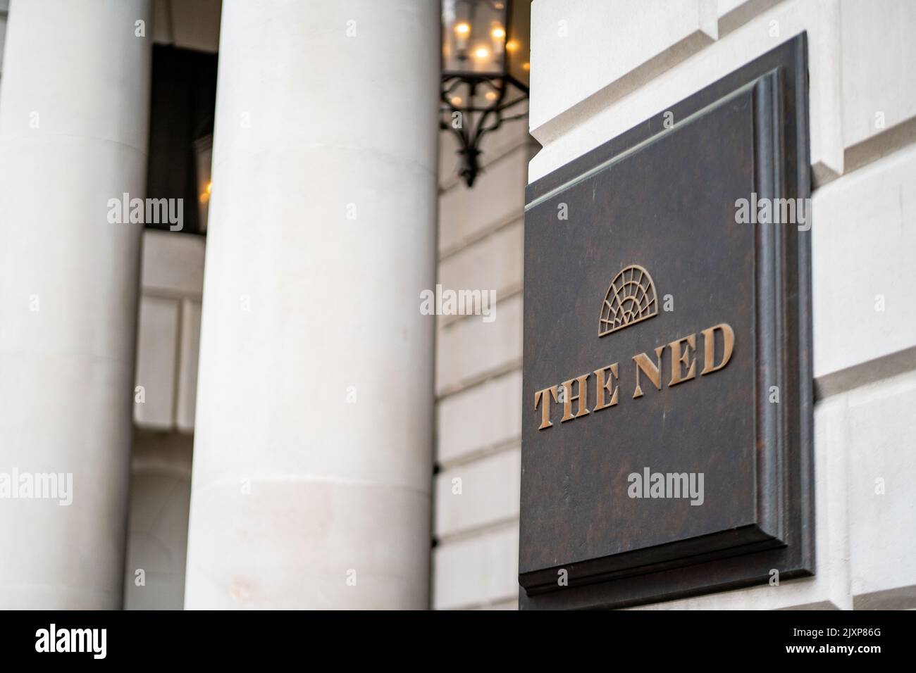 The NED Hotel near bank in London Stock Photo - Alamy