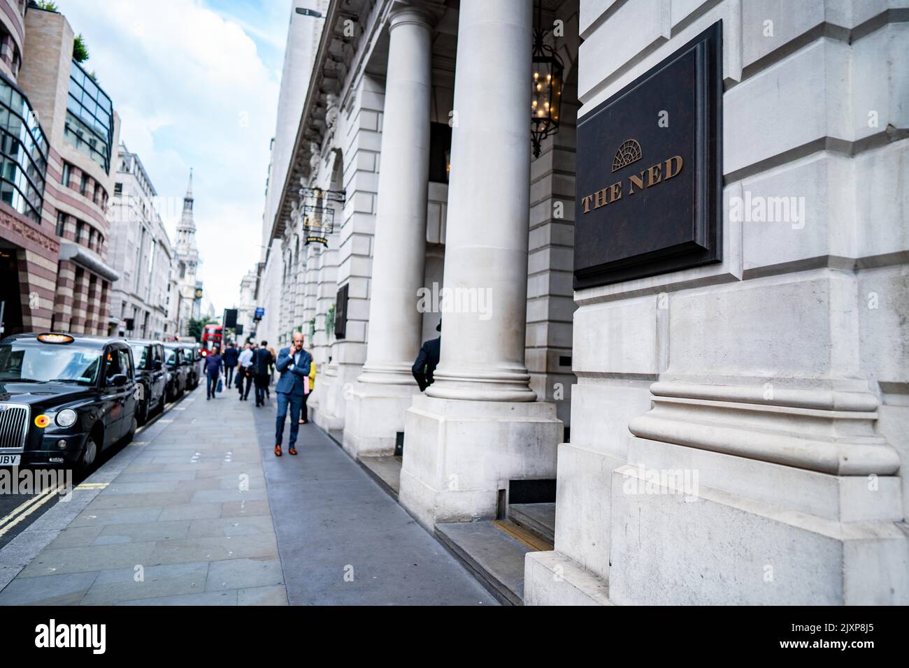 The NED Hotel near bank in London Stock Photo - Alamy