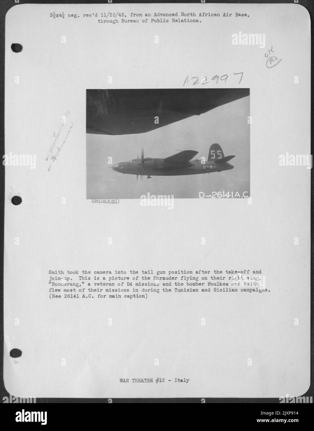 Smith took the camera into the tail gun position after the take-off and ...