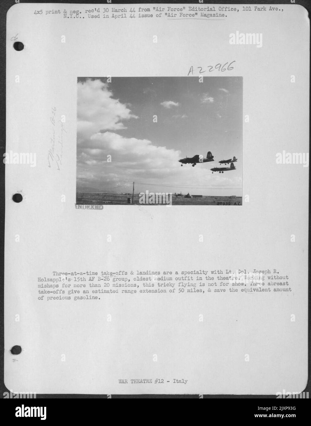 Three-at-a-time take-offs & landings are a specialty with Lt. Col ...
