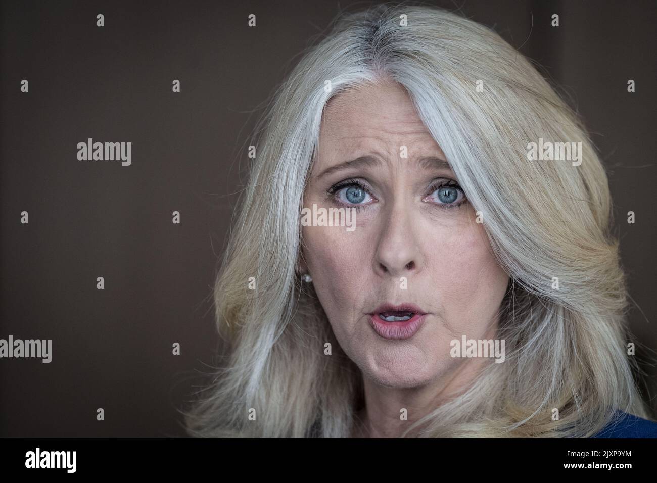 Tracey Spicer AM addresses the UsToo lunch at the Westin Hotel in Perth ...