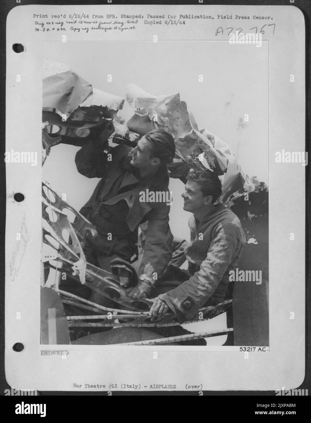 Enemy fighters on a Weiner Nuestadt attack placed a lucky rocket shot ...