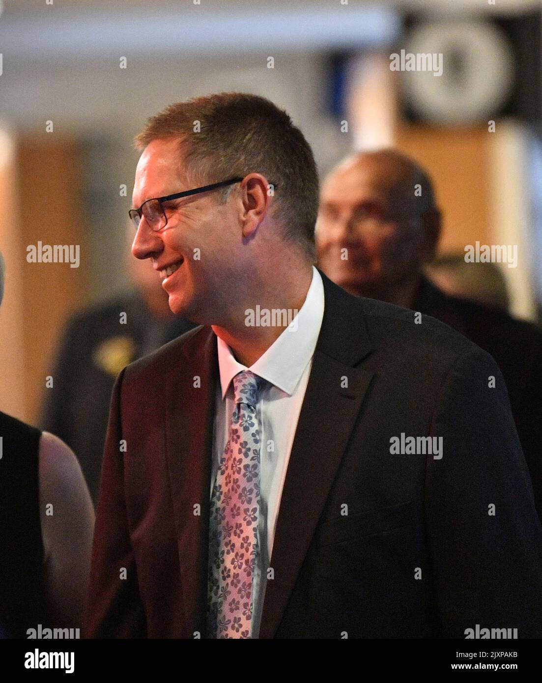 Dr Richard Harris is seen arriving at the announcement of the 2019 ...