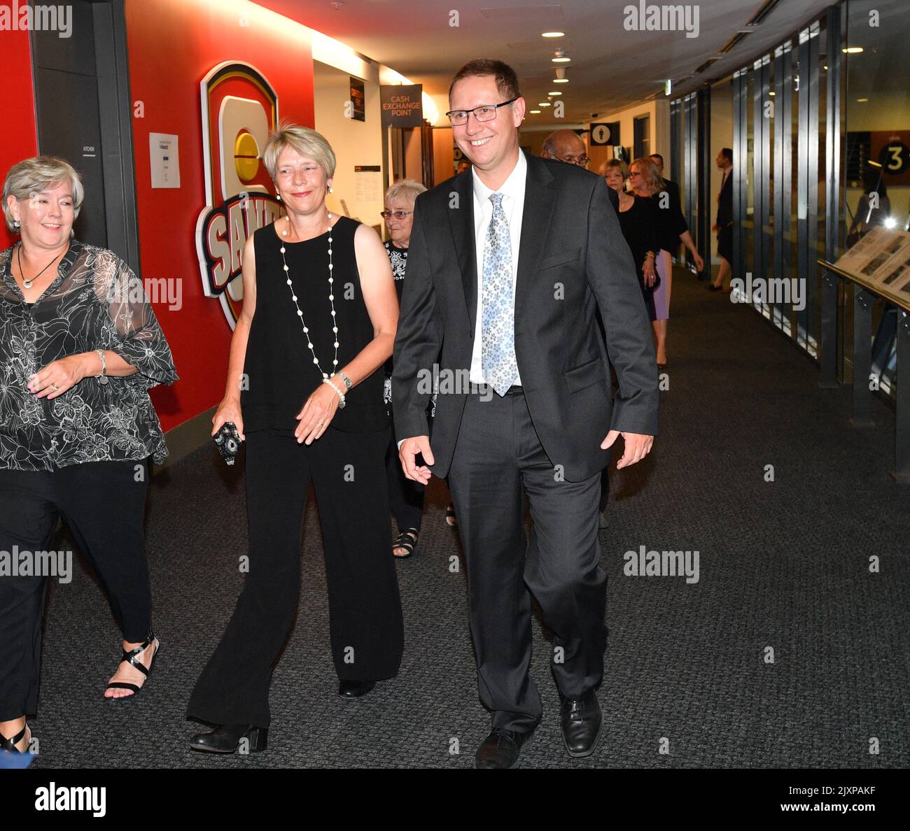 Dr Richard Harris is seen arriving at the announcement of the 2019 ...