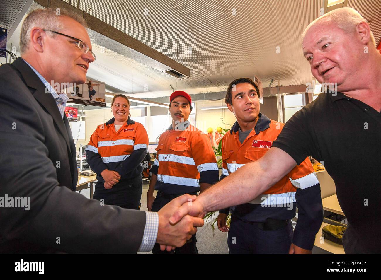 Australian Prime Minister Scott Morrison meets former defence personnel ...
