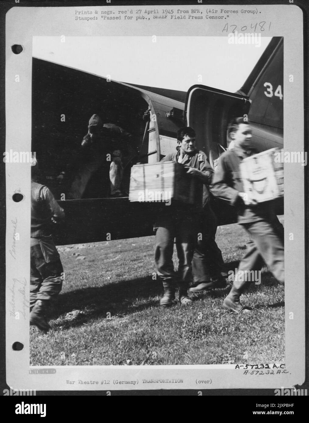 German army unloading supplies hi-res stock photography and images - Alamy