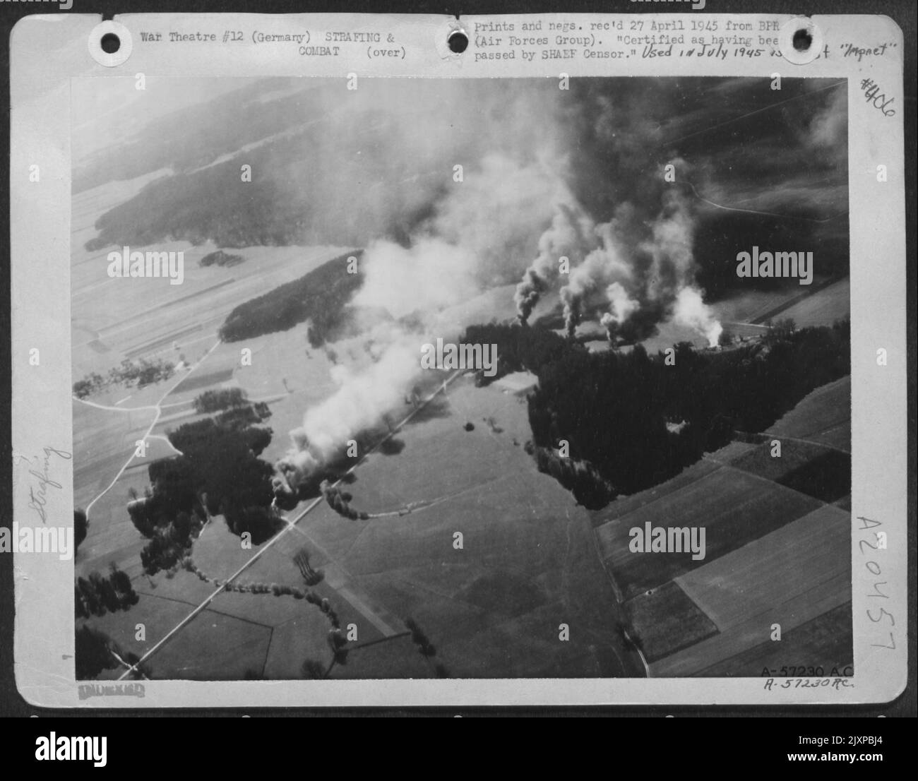 The Luftwaffe Coming Up -- In Smoke: More Than A Dozen Smoke Columns ...