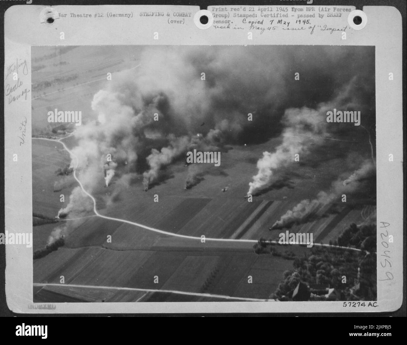 The Luftwaffe Coming Up -- In Smoke: More Than A Dozen Smoke Columns ...