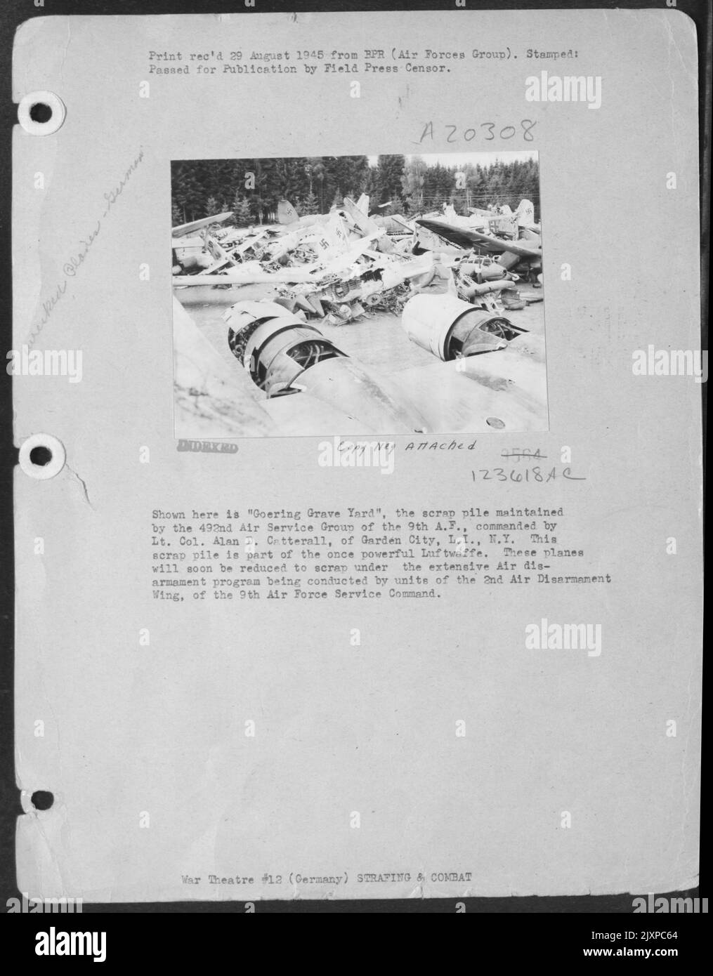 Shown Here Is 'Goering Grave Yard', The Scrap Pile Maintained By The ...